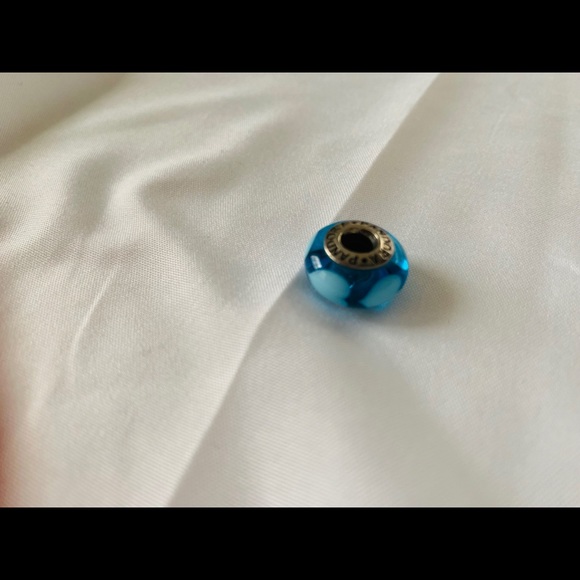 Pandora | Jewelry | Pandora Blue Heart Charm | Poshmark